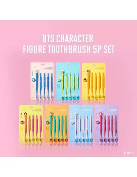 BTS TinyTAN Goods - Character Figure Toothbrush 5P Set