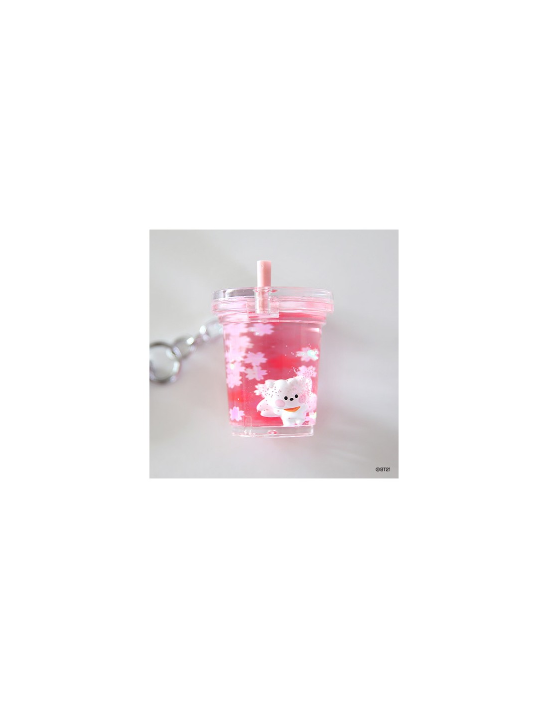 BT21 X Monopoly Collaboration - Cherry Blossom minini Water Keyring ...
